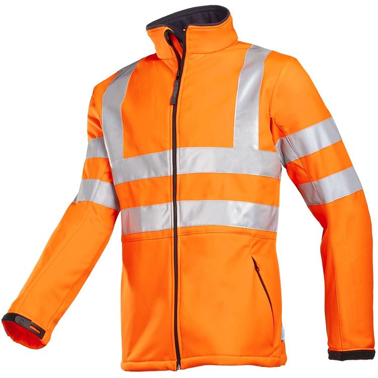Sioen Genova 9833 Hi Vis Orange Softshell Jacket