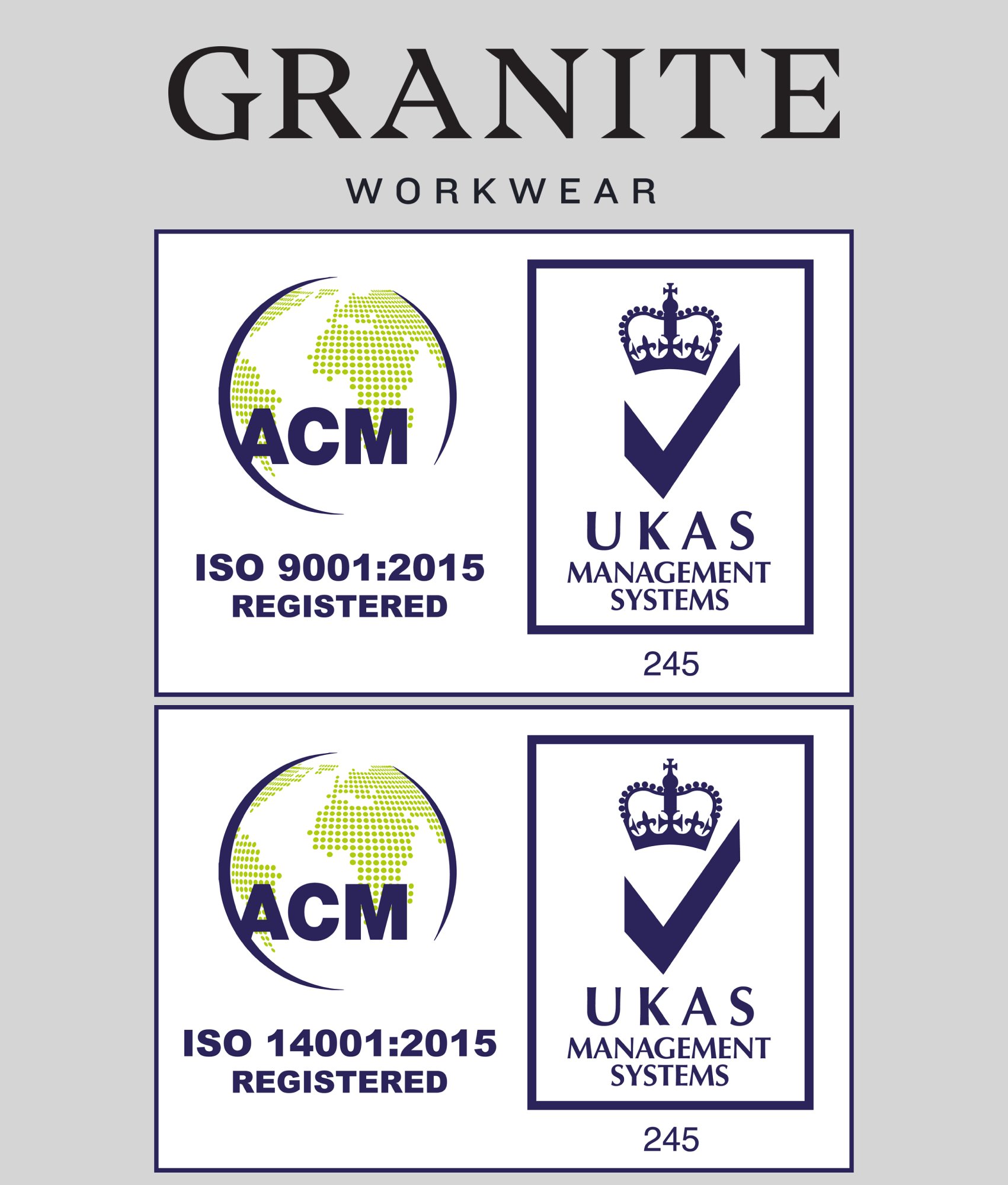 Granite Workwear Is Proud To Announce We Are Officially ISO Certified!
