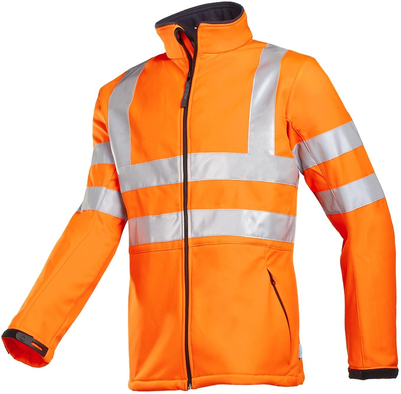 Sioen Genova 9833 Hi Vis Orange Softshell Jacket