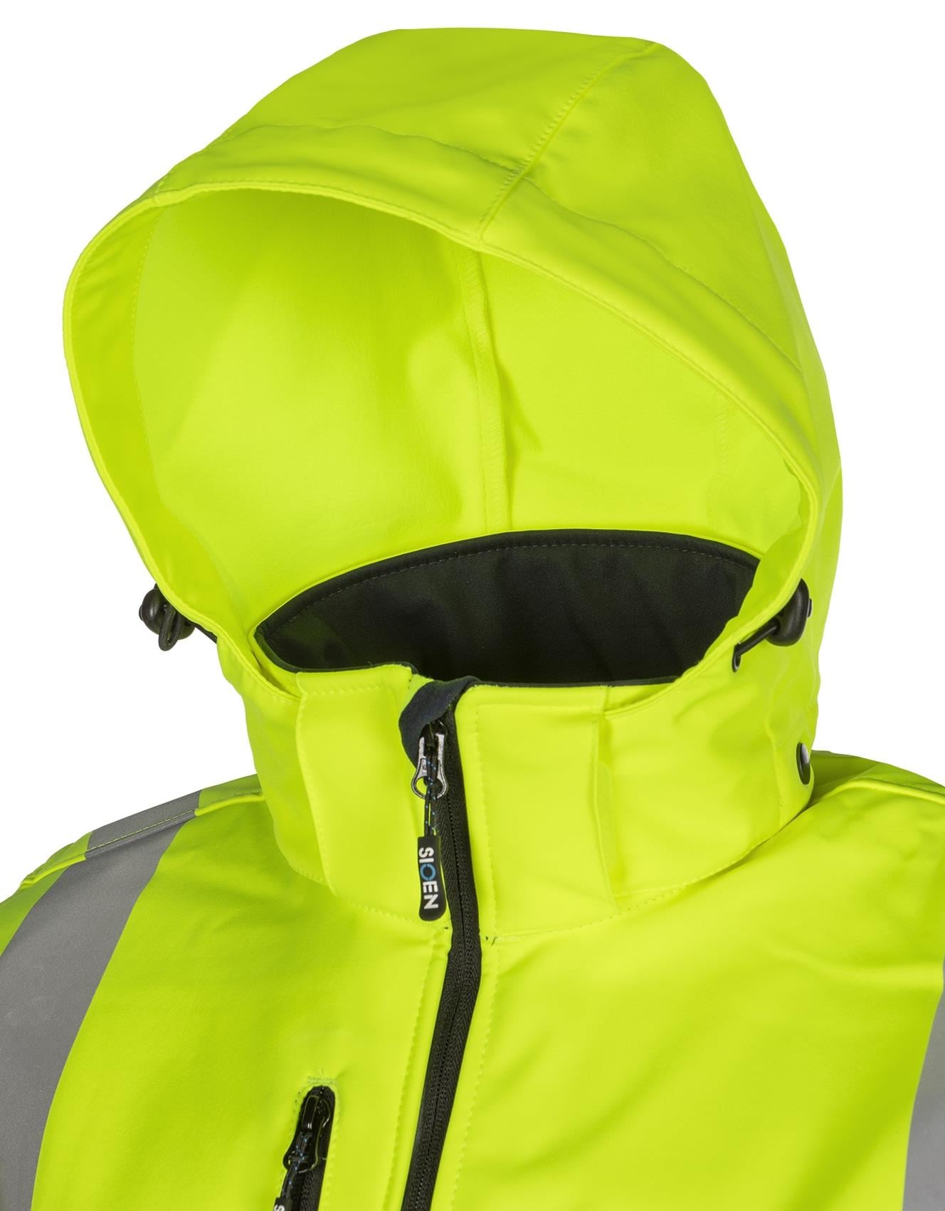 Fuller 9933 Soft Shell Hi Vis Yellow Jacket